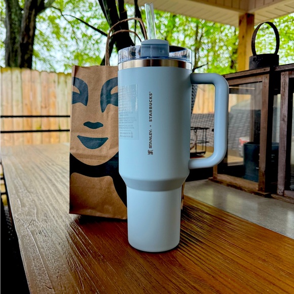 Stanley | Kitchen | Stanley Starbucks Light Blue Tumbler | Poshmark